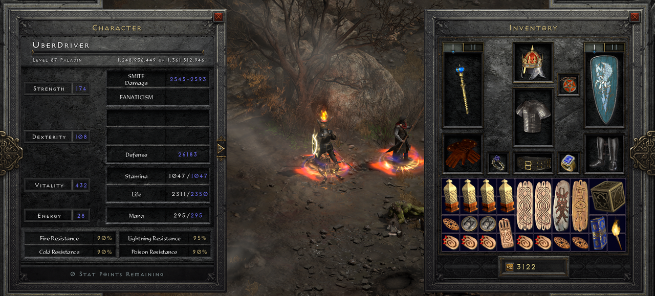 Ft: Complete Uber Smiter W/ Full Inv - Topic - d2jsp