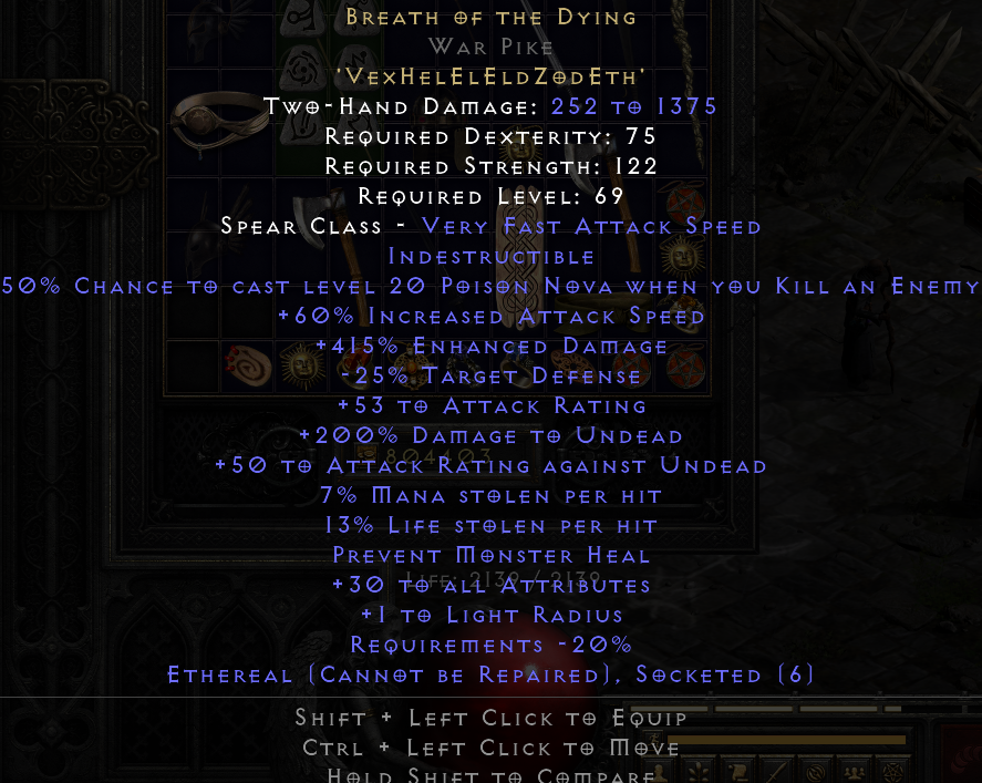 Warpike Botd 99% Perfect - Topic - d2jsp