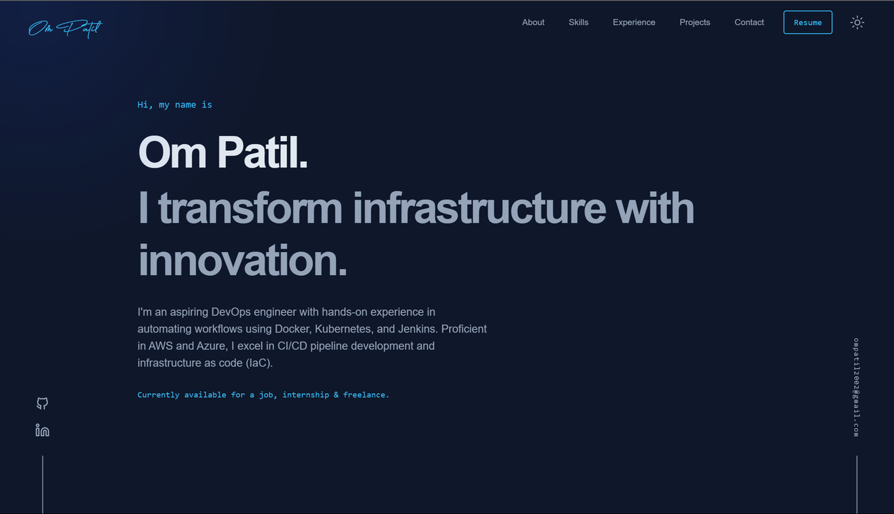 Om Patil Portfolio
