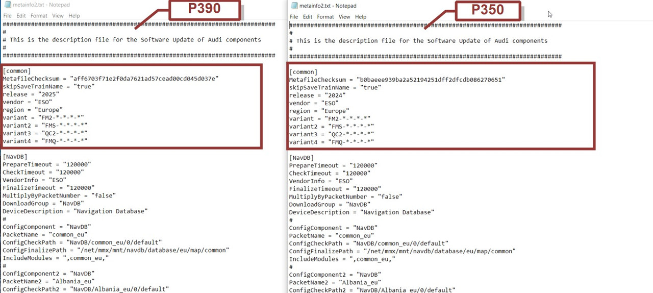 New Audi P390 MIB1/MIB2 2025 map
