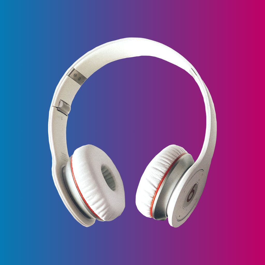 Gray Minimal Headphones Shadow Overlay Technology & Gaming Facebook ...
