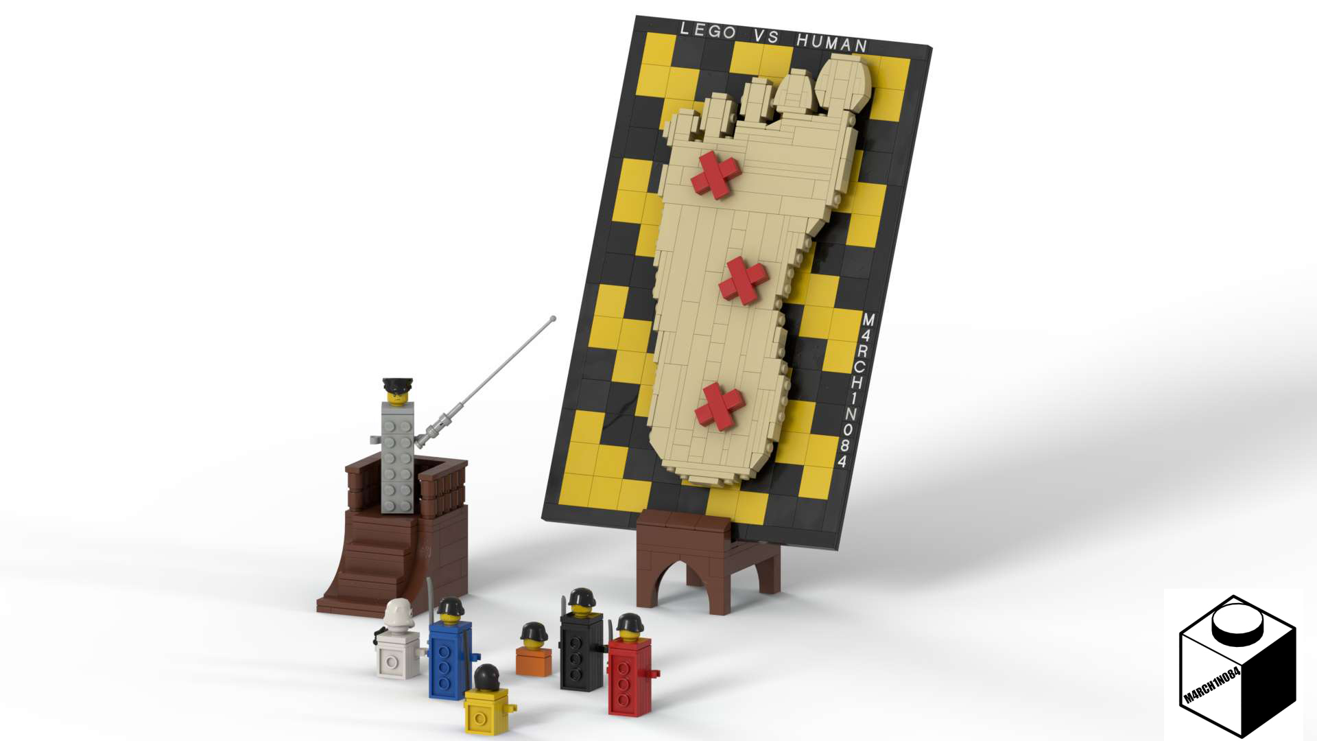 LEGO MOC Lego Vs Human by M4rchino84 | Rebrickable - Build with LEGO