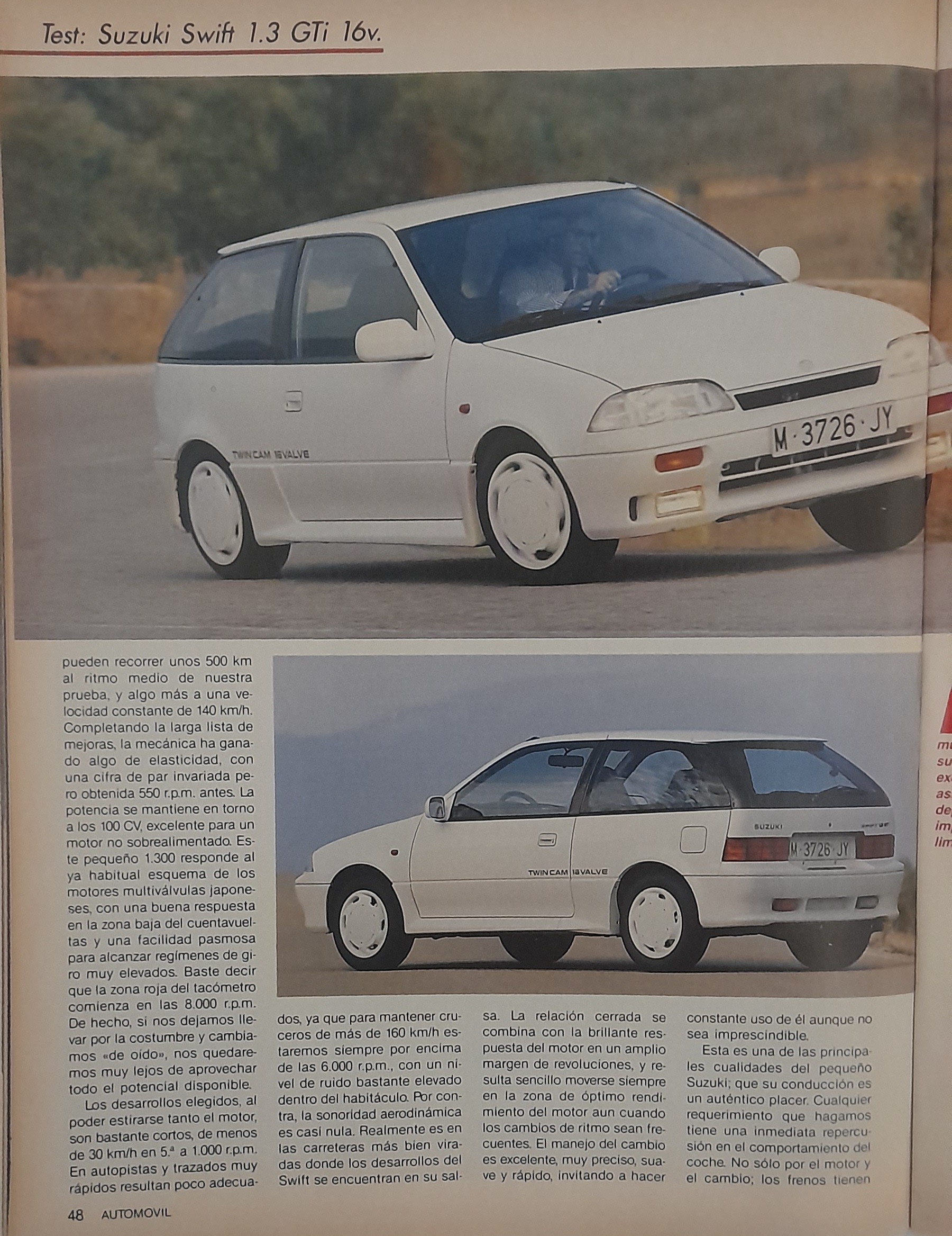 Test 1993: Suzuki Swift 1.3 GTI 16v - Forocoches