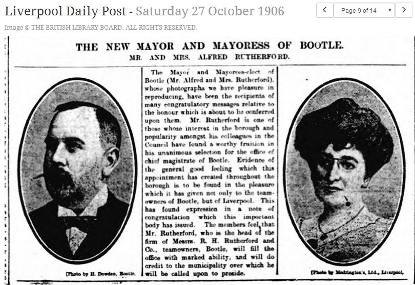 Lord Mayor of Bootle 1906 - Bootle Times News