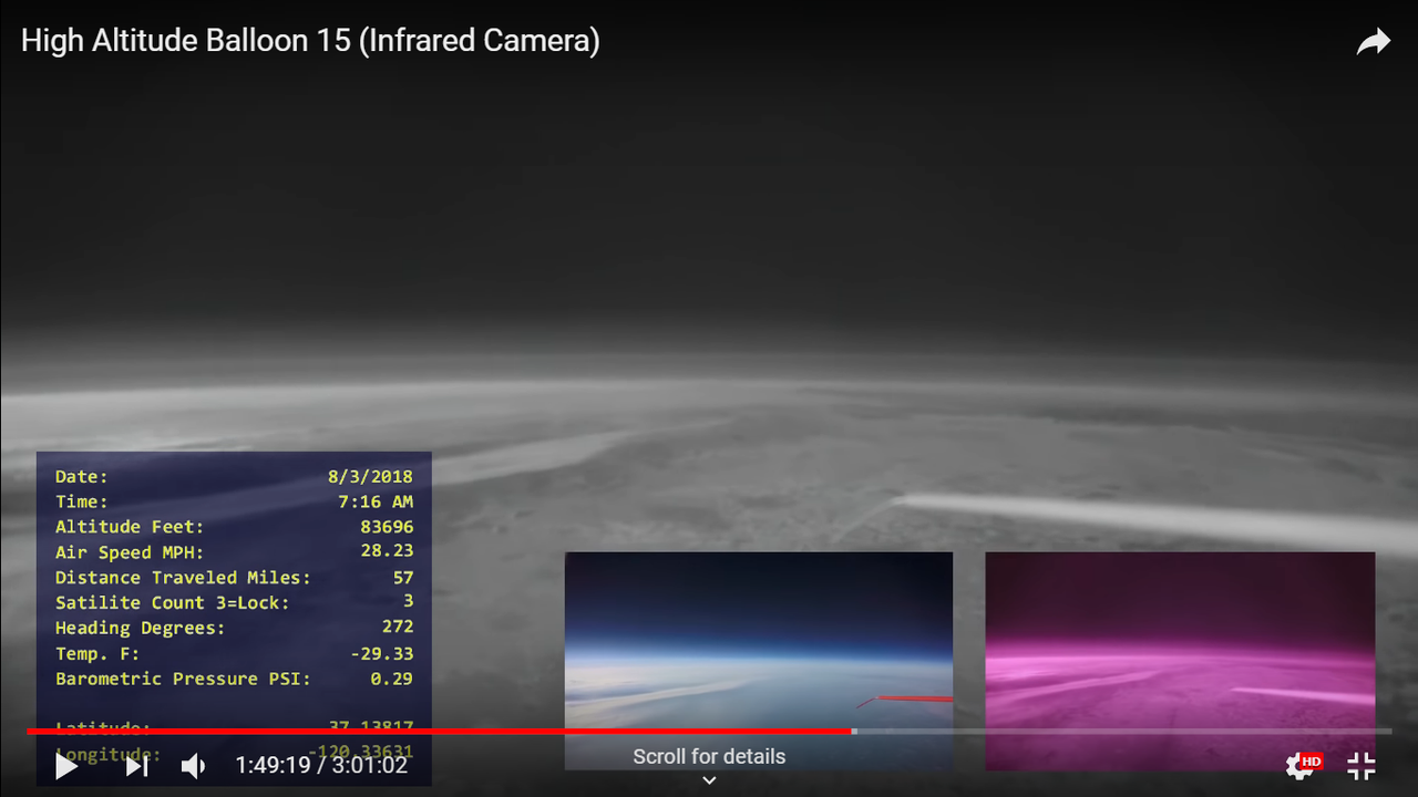 High Altitude Balloon 15 (Infrared Camera). Both sides, do you think ...