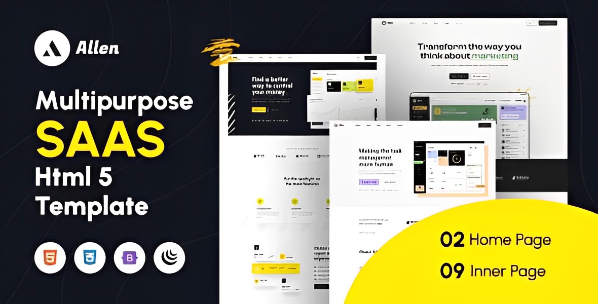 Allen - Multipurpose Saas Html 5 Template – Bliter GPL