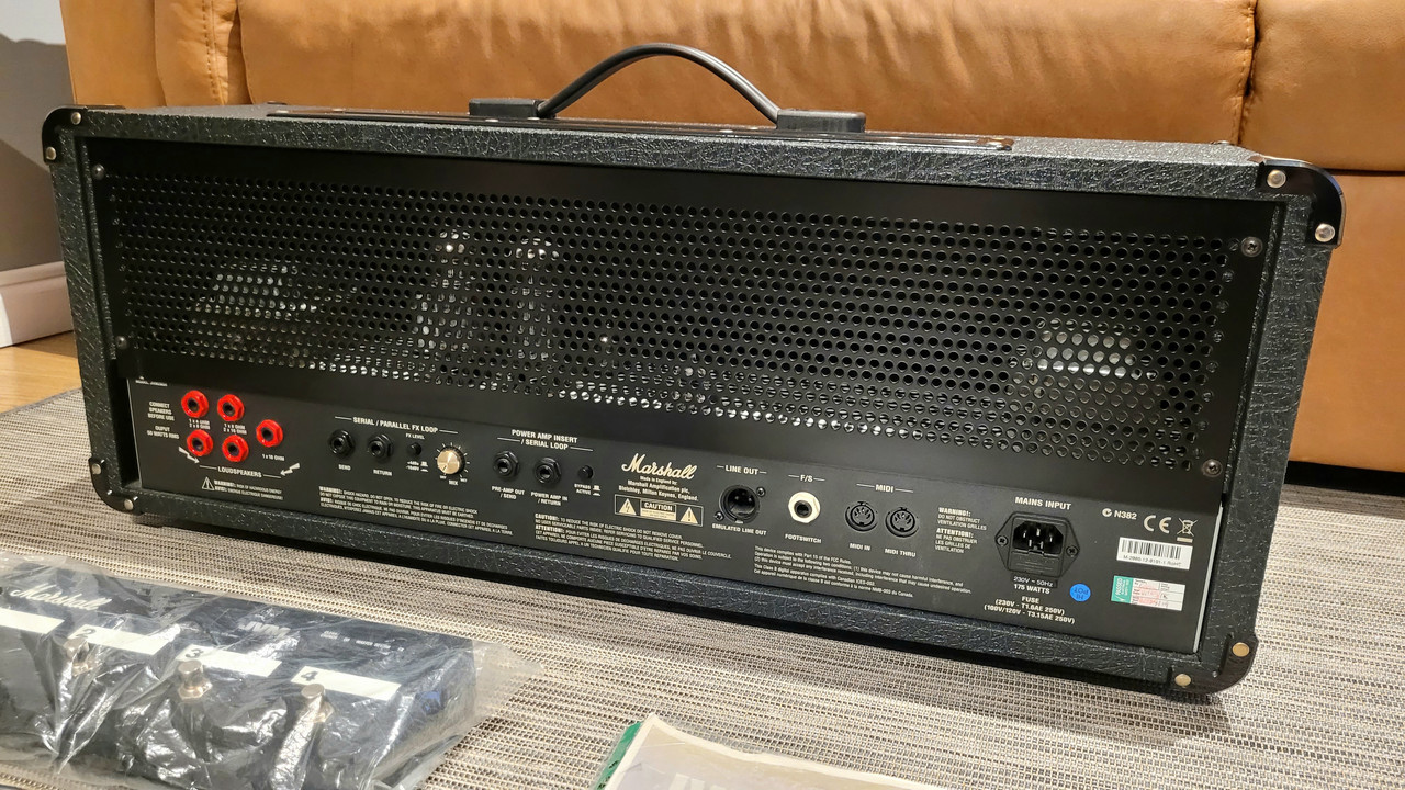 SOLD Immaculate Marshall JVM 205H + 1936 Vintage 2x12 cab - Amps ...