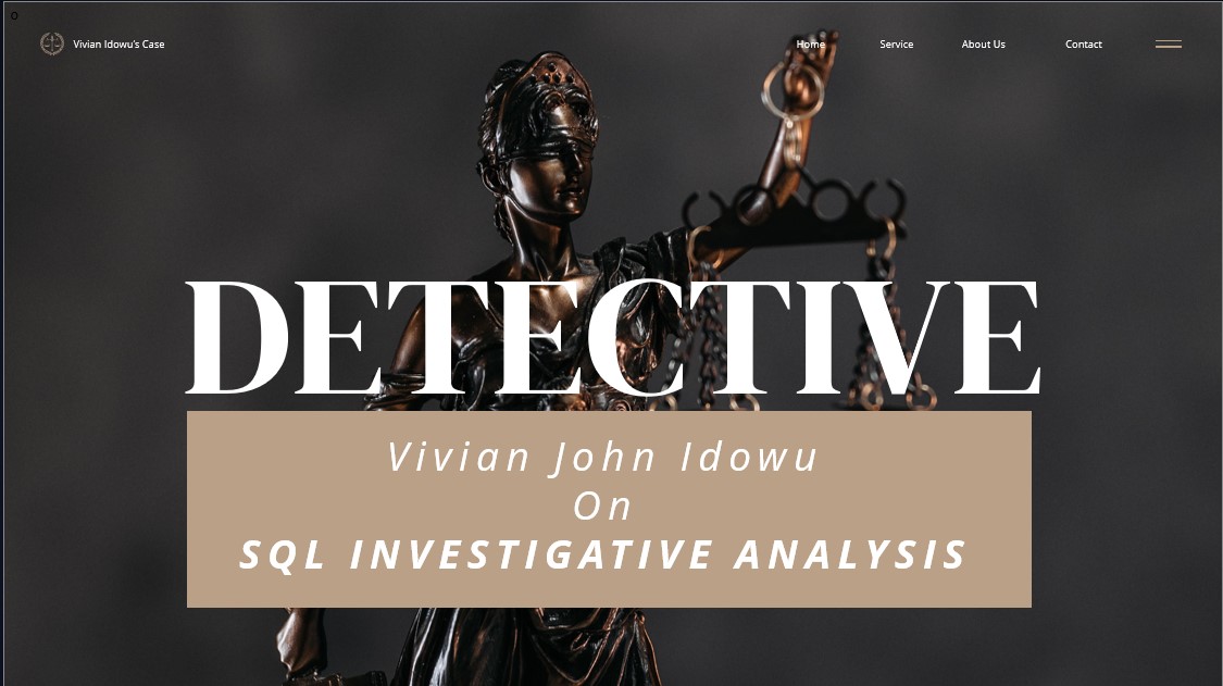 Vivian John Idowu | SQL Investigative Analysis