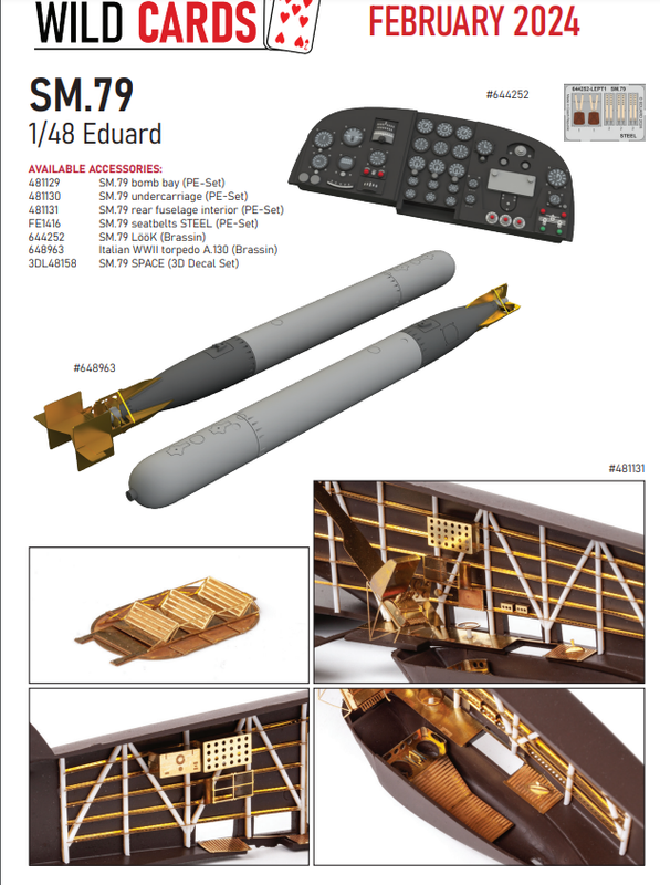 1/48 - Savoia-Marchetti SM-79 Sparviero by Eduard (plastic Classic Airframes) - released - The ...