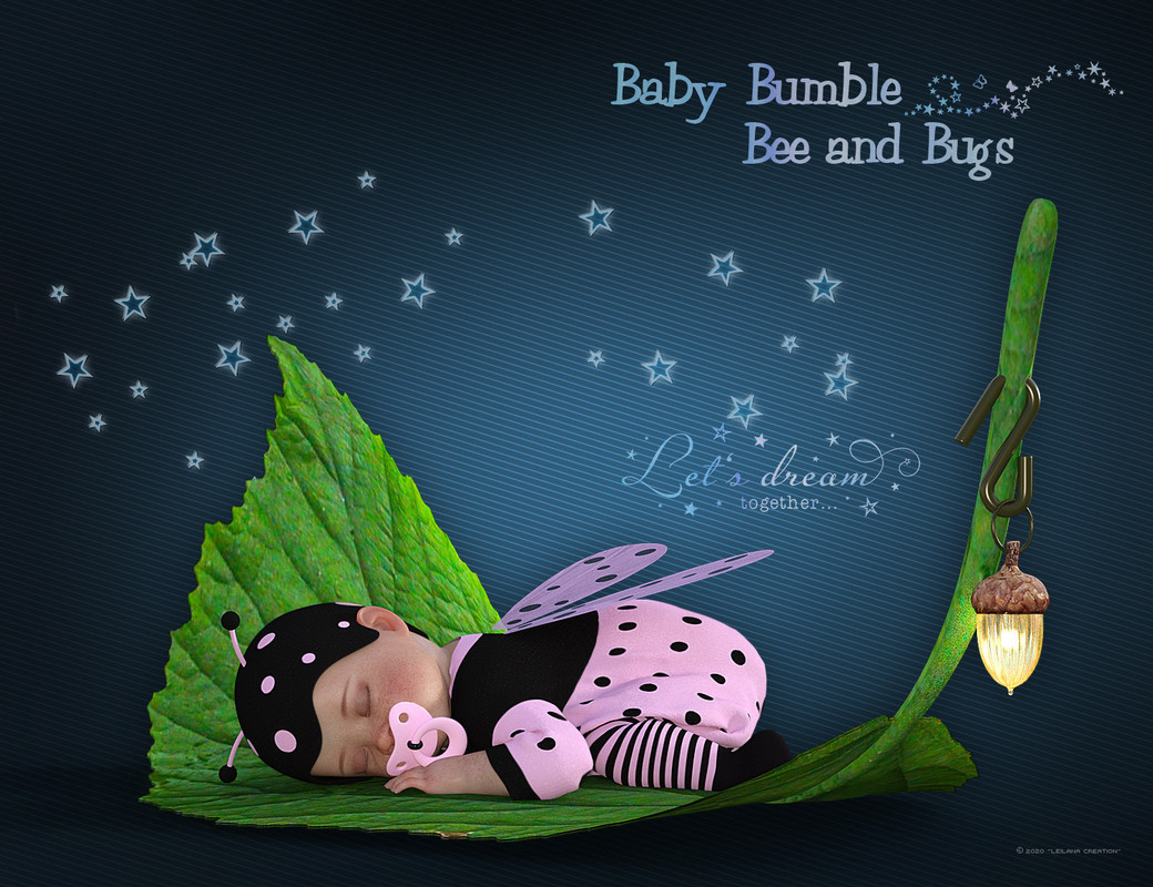 Baby Bumble Bee & Bugs 2025 - Free Daz 3D Models