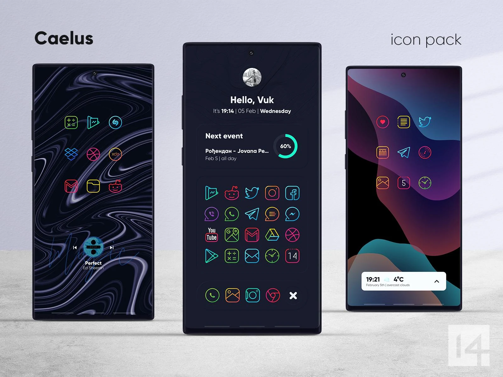 Caelus Icon Pack - Colorful Linear Icons v2.4 [Patched]