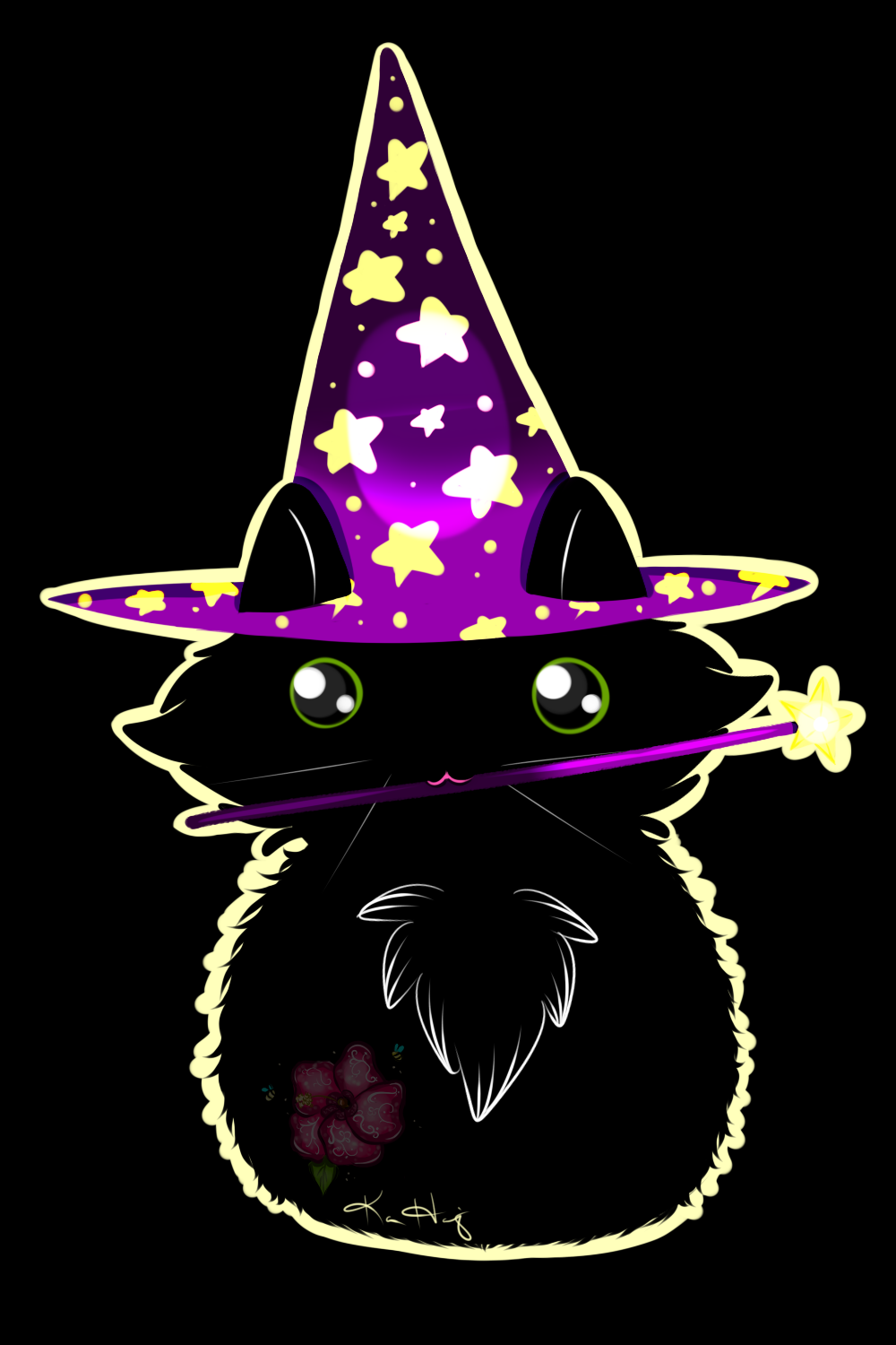 Drawlloween 14 Cat w background — Postimages