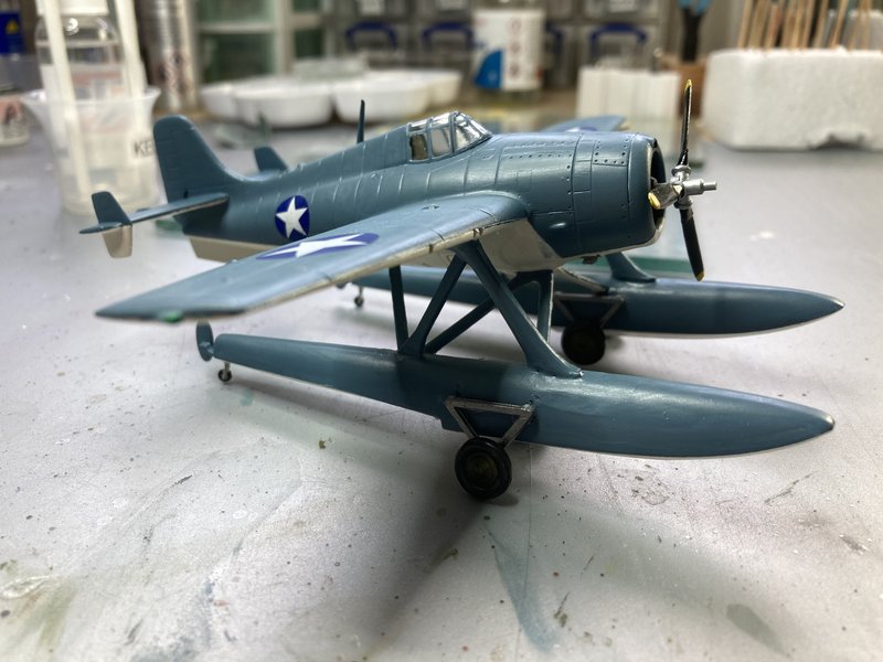 Kitbash! Academy F4F Wildcat ~ Amodel F4F-3S Wildcatfish. 1/72. - Ready ...