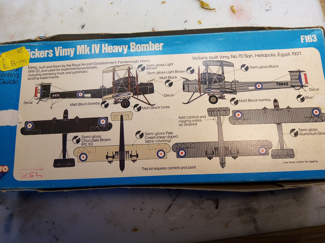 Howard's Novo Vickers Vimy **cancelled** - The Unofficial Airfix ...