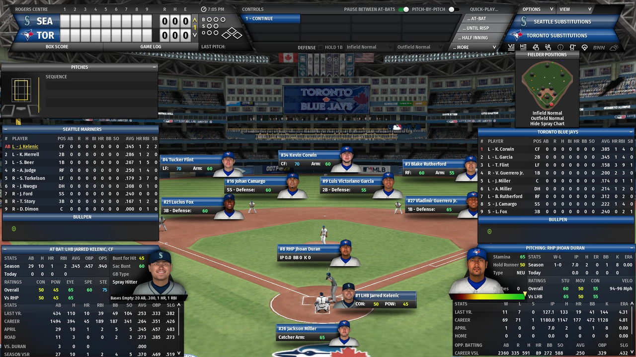 My screen setup for playing out a game. What's yours? - OOTP Developments Forums