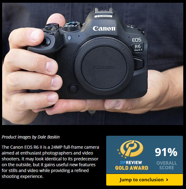 La Canon R6 Mark II si becca un 91% su DPReview! | JuzaPhoto