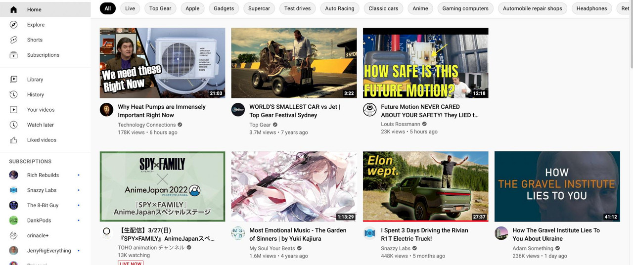 Youtube homepage showing blank white spot in top right corner : r/Adguard