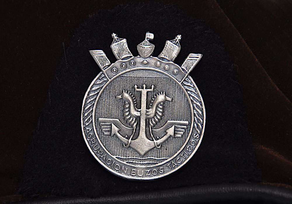 insignia de boina de los Buzos Tácticos