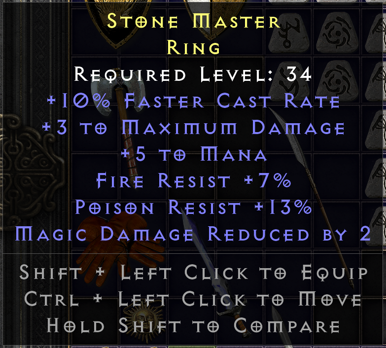 Fcr And Attack Rating Rings - Topic - d2jsp