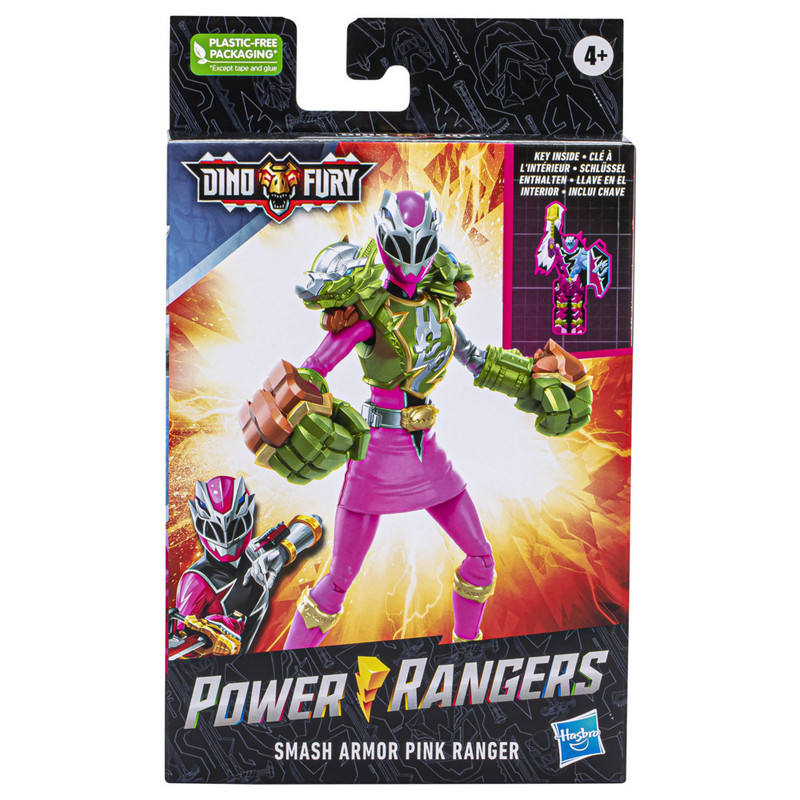 Ripley - FIGURA DE ACCIÓN POWER RANGERS DINO FURY RANGER ROSADA CON ...