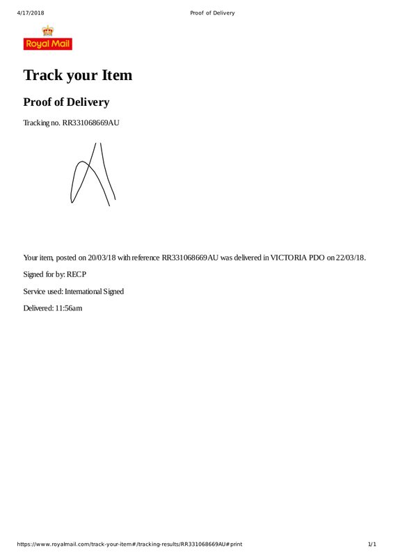 track your item — Postimages