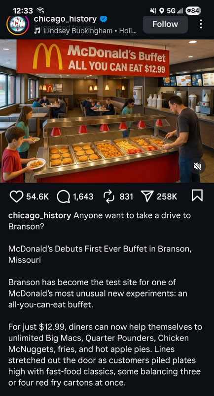 McDonald's Buffet - 24hourcampfire