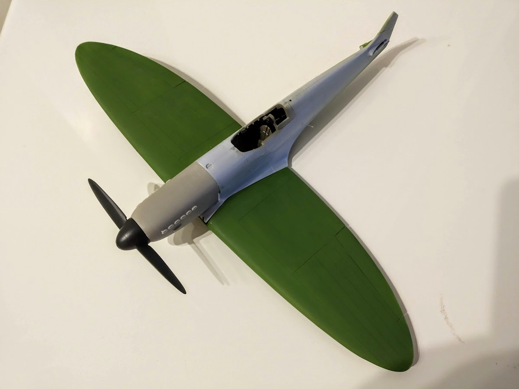 Spitfire Type 300 early Prototype: conversion with Airfix-Kit 4100 1:48 - Work in Progress ...