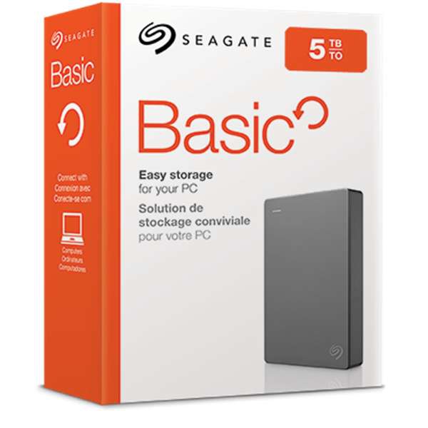 Cyberpuerta: Disco Duro Externo Seagate Basic 2.5", 5TB