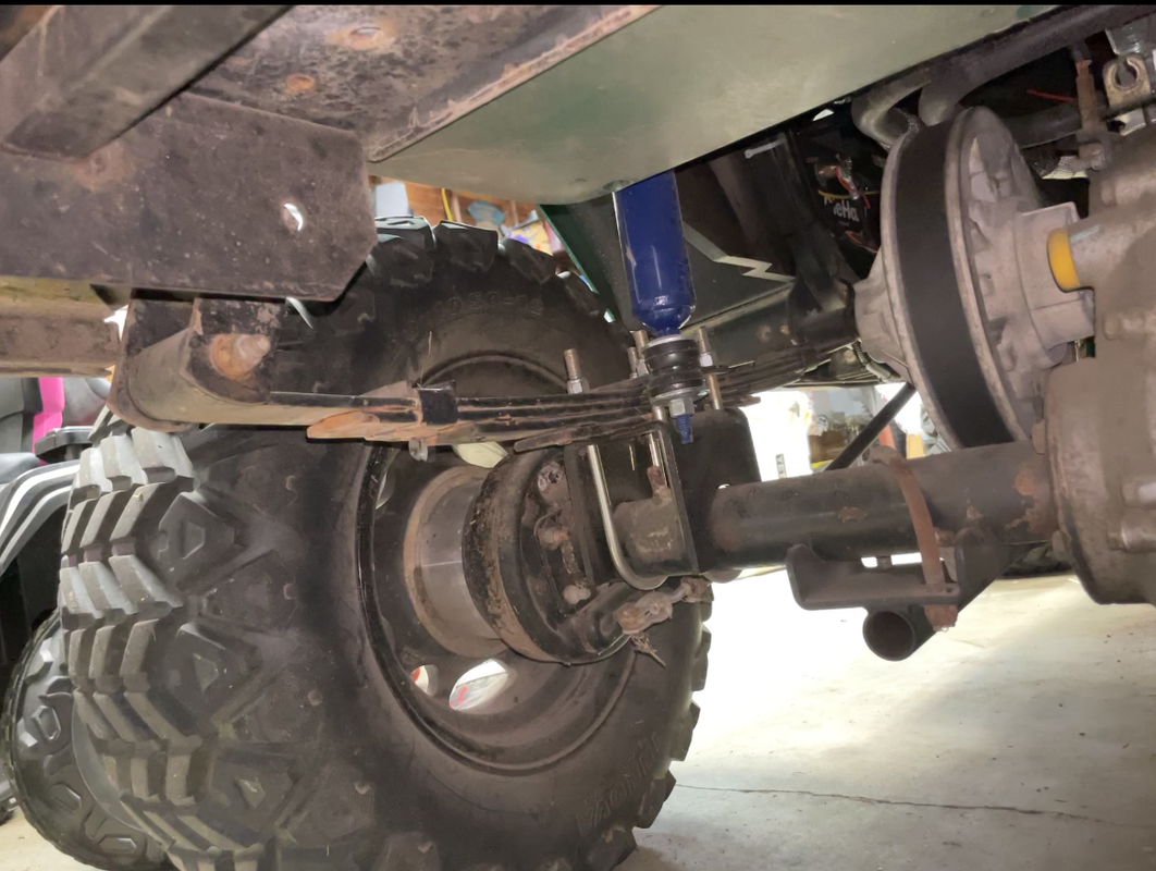 Air Shock on Lifted EZGO