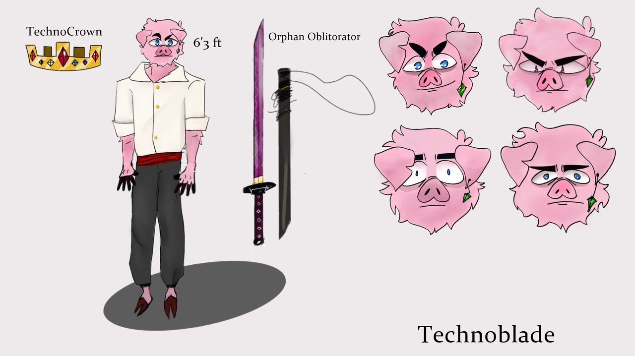 The Time Technoblade Saved The World-Character Designs and Art ...