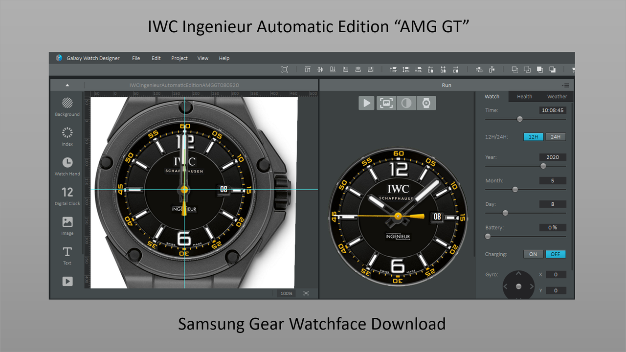 Download the IWC Ingenieur Automatic Edition “AMG GT” watchface | XDA ...