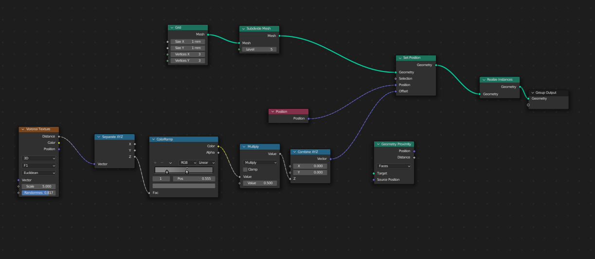 Exclude an area of a mesh from being affected by geometry nodes? : r ...