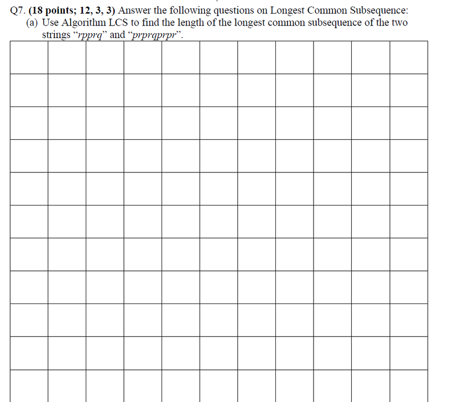 Solved 7 18 Points 12 3 3 Answer The Following