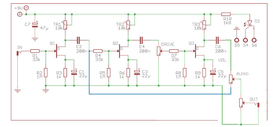 How to connect a Blend circuit to an overdrive ? [SOLVED]