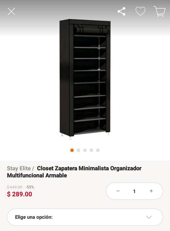 Linio Minimalista Zapatera Armario para guardar lo apestoso | Precio ...