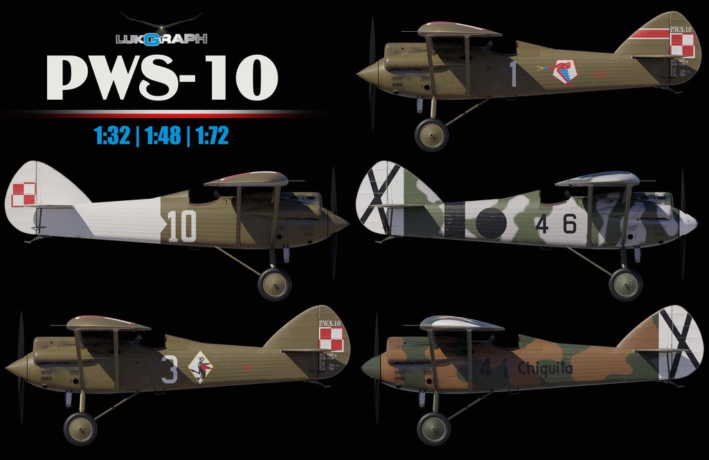 1/32, 1/48 & 1/72 - Podlaska Wytwórnia Samolotów PWS-10 3D printed kits ...