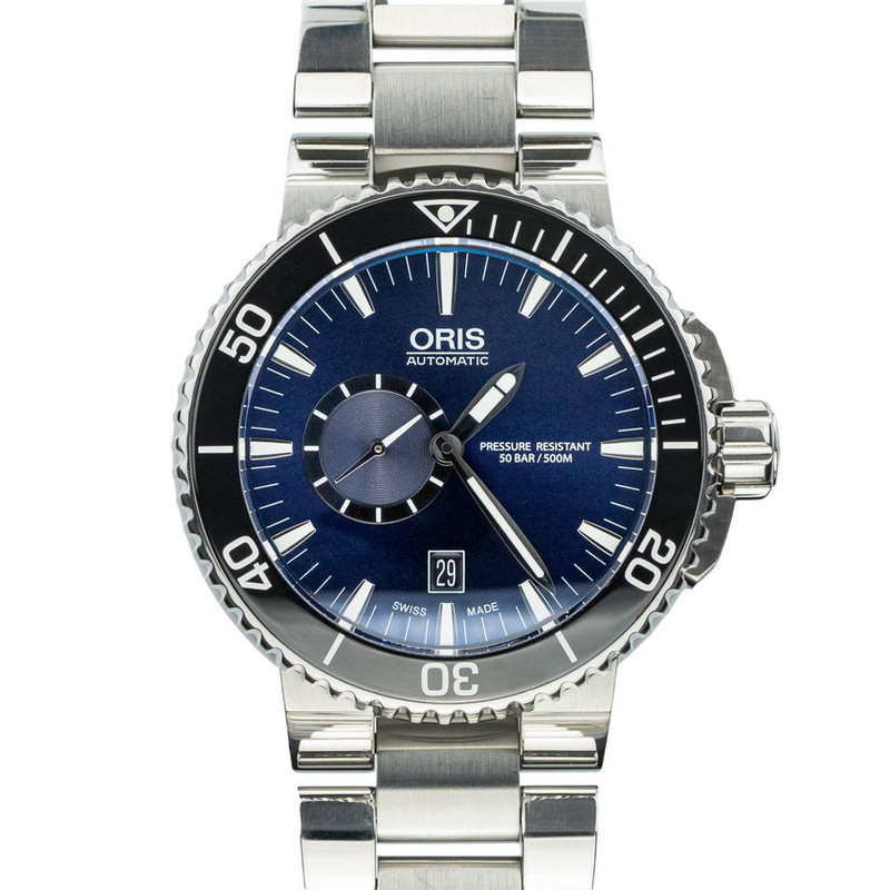 Oris Aquis Small Second Date ref 01 743 7673 4135 07 8 26 01 PEB Blue 2 — Postimages