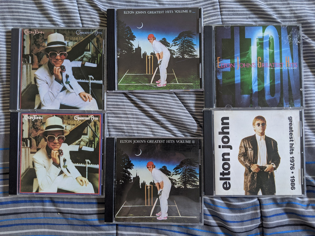 Elton John Greatest Hits (1974) & Elton John Greatest Hits Vol II (1977 ...