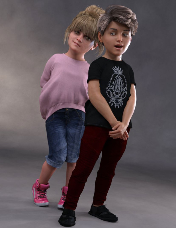 Generic Kids Shapes For Genesis 8 2025 - Free Daz 3D Models