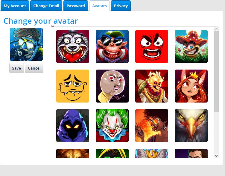 FREE AVATARS FOR PC PLAYERS - The Miniclip Fan Forum