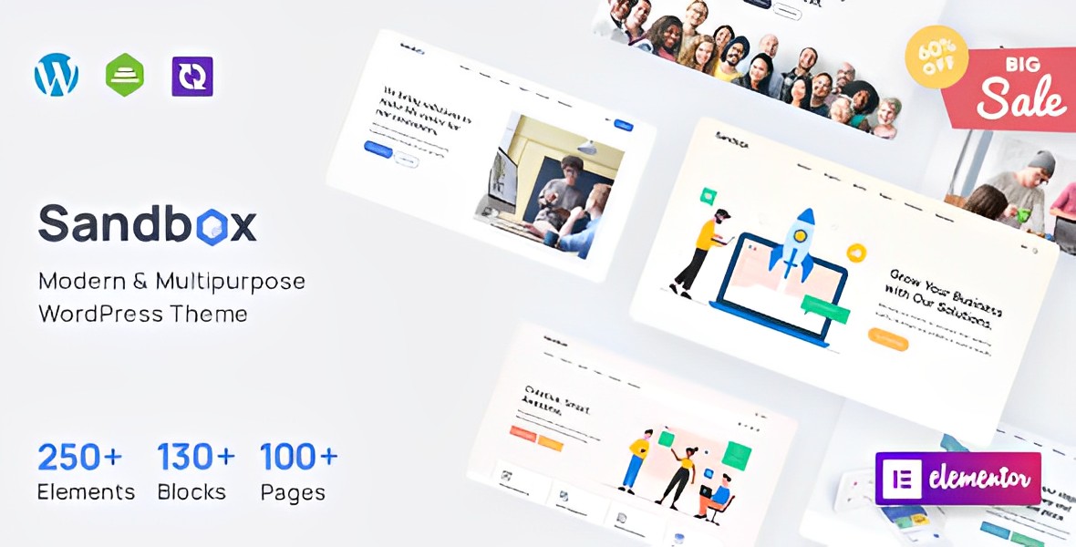 Sandbox – Modern & Multipurpose WordPress Theme – Bliter GPL
