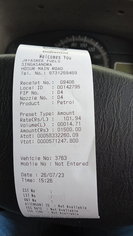 26 July 23 1500 Van number 3763 Nisar — Postimages