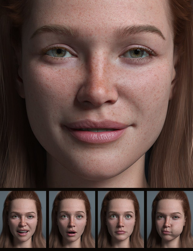 The Expression Collection For Victoria 9 2026 - Free Daz 3D Models
