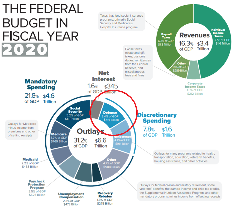 2020 US Federal Budget Infographic — Postimages