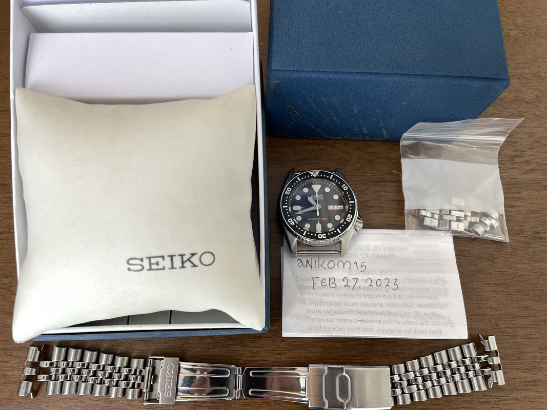 [WTS] Seiko SKX013 2017; Stops overnight; includes jubilee bracelet ...