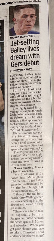 Bailey Rice on his Rangers debut | FollowFollow.com