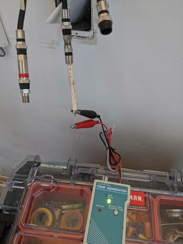 Tracing coaxial cable with a tone tracer | DIY Home Improvement Forum
