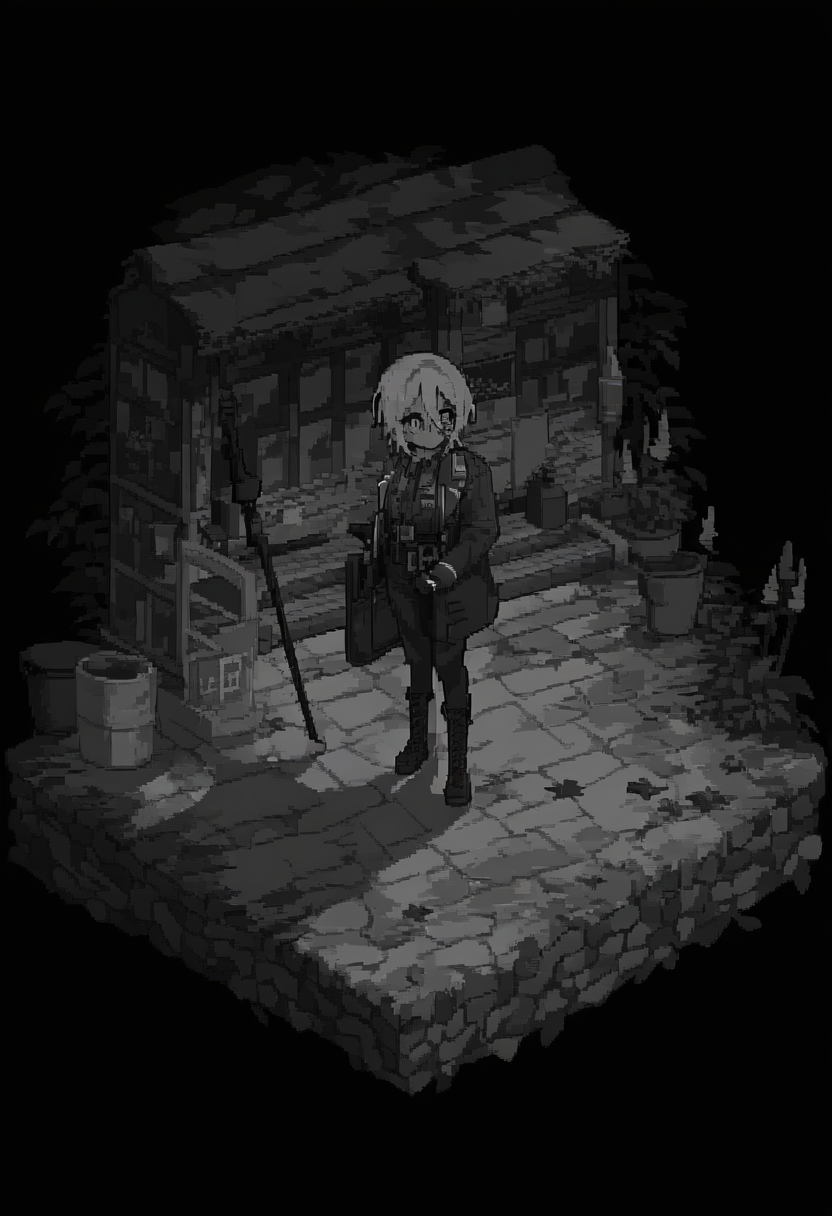 depth of field, 1girl, {{don quixote (limbus company)}}, {{{{pixel art}}}}, flat s 239233637 ...