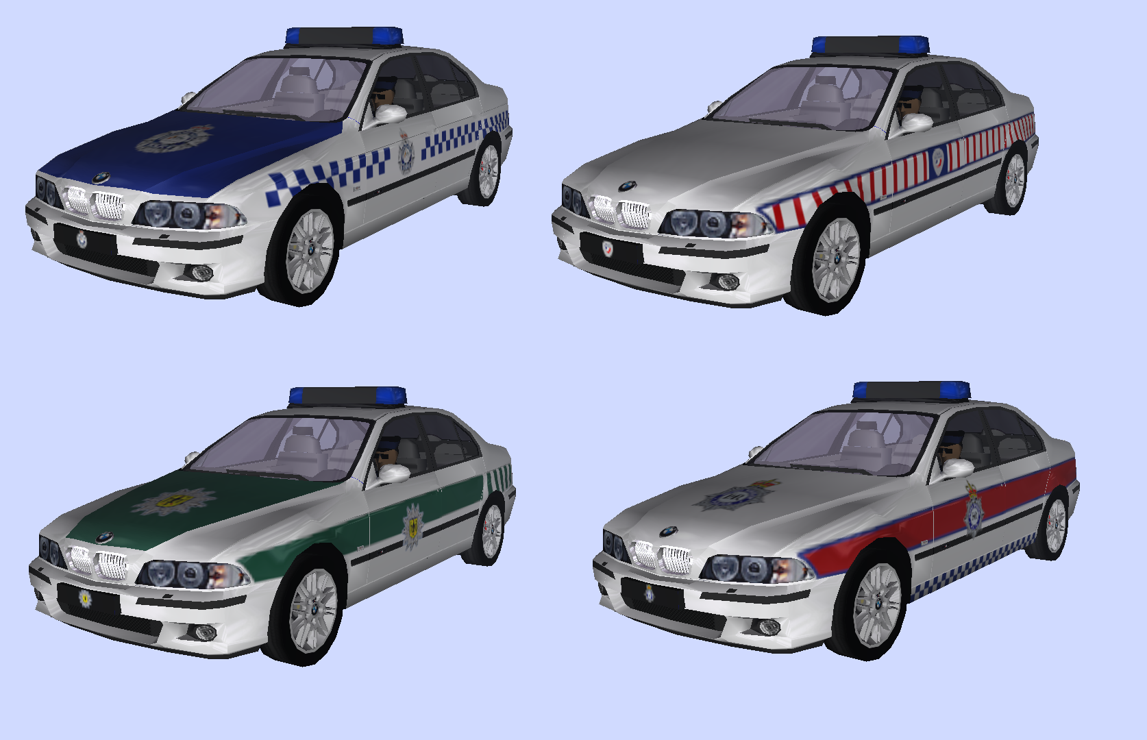 NFS HS Pursuit 98 M5 Australian European Police Schemes — Postimages