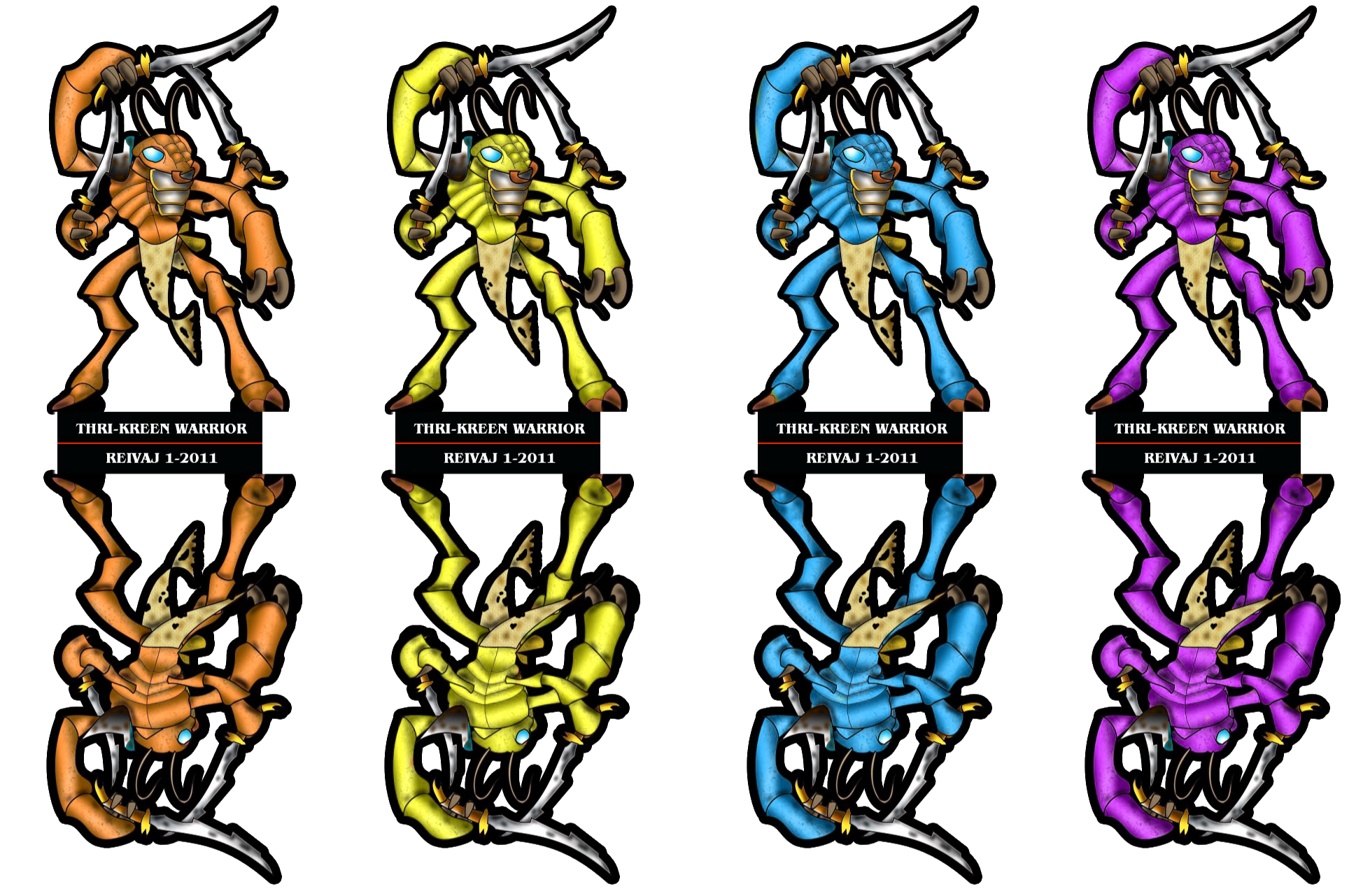 Thri Kreen Warrior 4 colors — Postimages